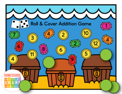 Pirate Roll and Cover Dice Games (free!) - Homeschool Share
