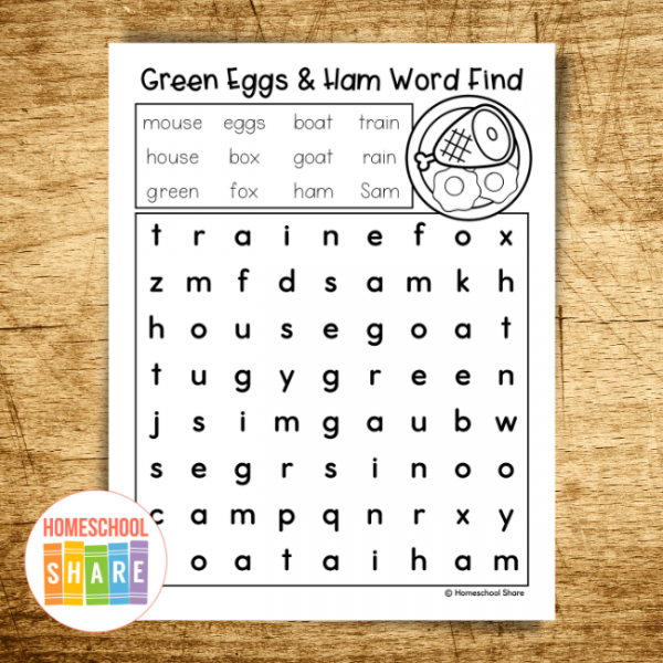 Free Printable Dr. Seuss Word Search - Homeschool Share