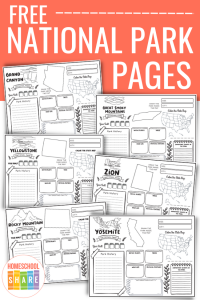 National Parks Worksheets - Homeschool Share