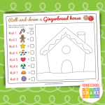 Roll a Gingerbread House Game - Homeschool Share