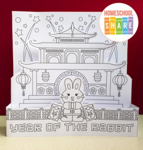 Year of the Rabbit Craft - Homeschool Share