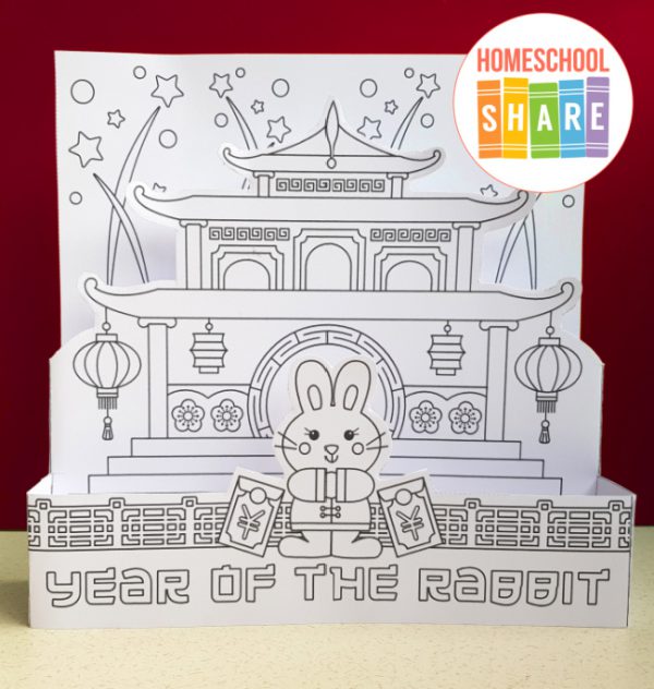 Year of the Rabbit Craft - Homeschool Share