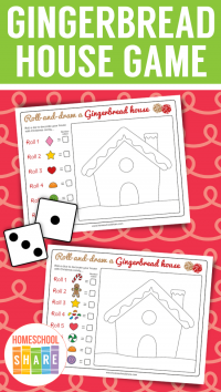 Roll a Gingerbread House Game - Homeschool Share
