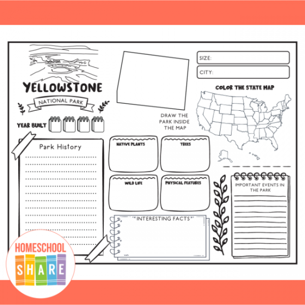 National Parks Worksheets - Homeschool Share