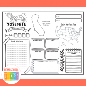 National Parks Worksheets - Homeschool Share