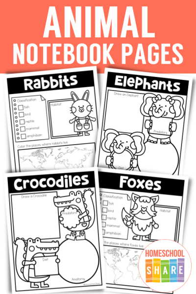 Animal Worksheets (free!) - Homeschool Share