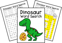 Free Dinosaurs Word Search - Homeschool Share