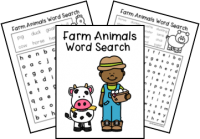 Farm Animals Word Search - Homeschool Share