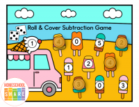 Sweet Treats Roll and Cover Dice Games - Homeschool Share
