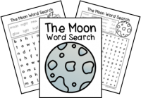 Moon Word Search (free!) - Homeschool Share
