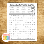 Easter Word Search (free!) - Homeschool Share