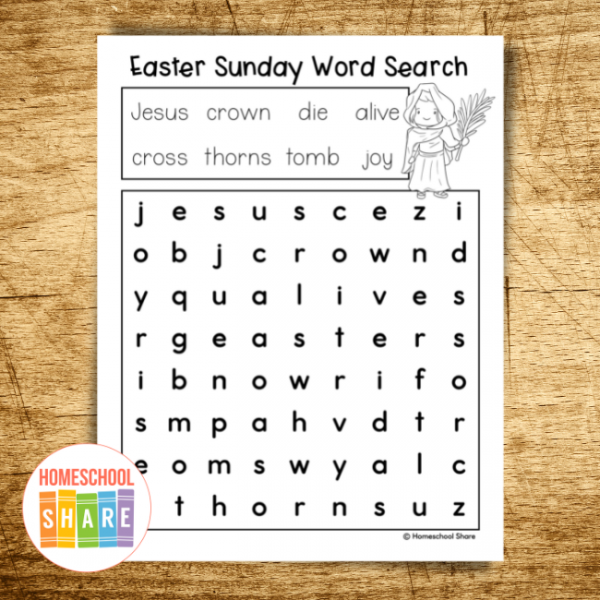 Easter Word Search (free!) - Homeschool Share