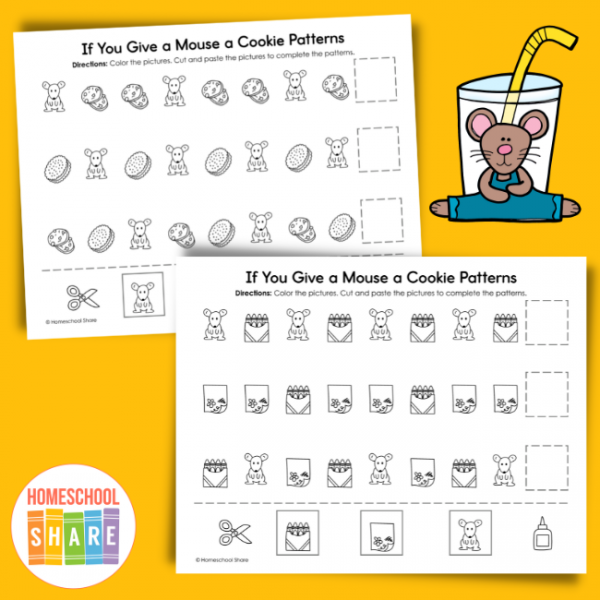 Pattern Worksheets for Laura Numeroff's Books - Homeschool Share