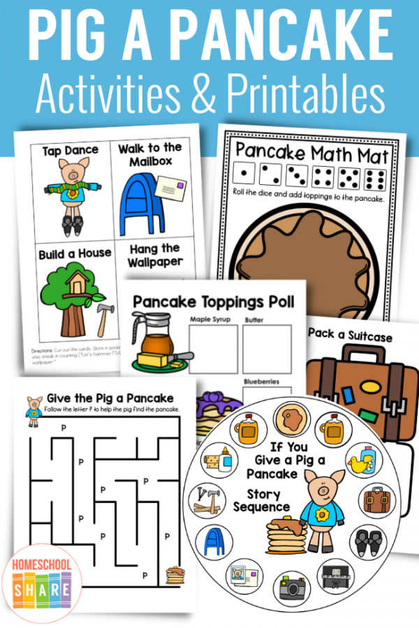 If You Give a Pig a Pancake Activities (free!) - Homeschool Share