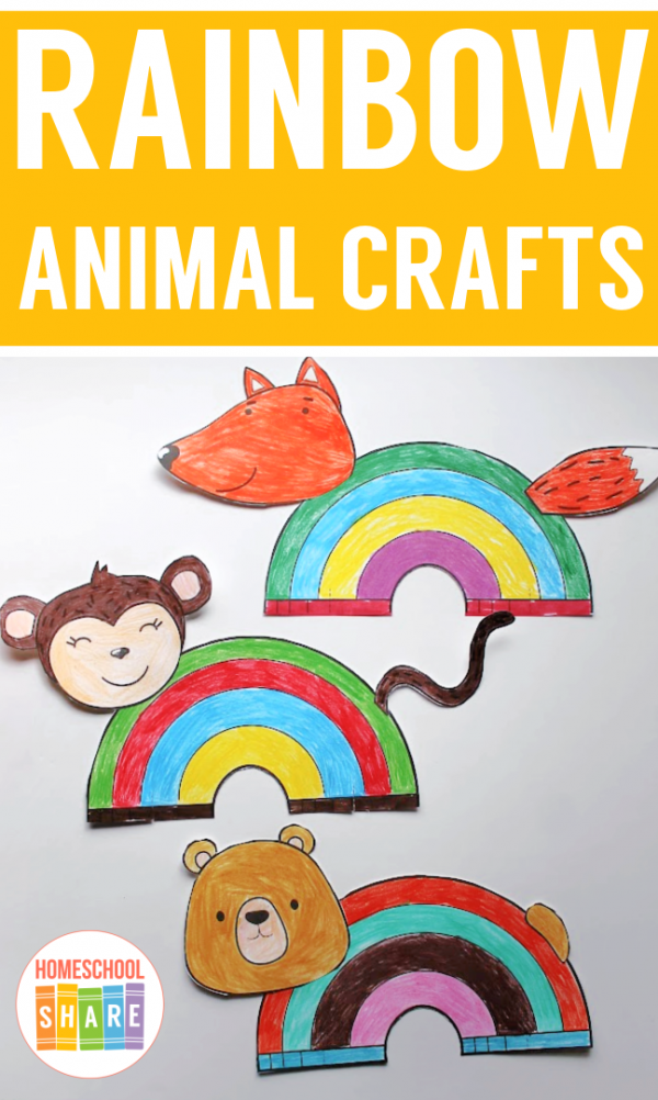 Rainbow Animals (fun craft for kids!) - Homeschool Share