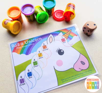 Unicorn Playdough Mat Printables (free!) - Homeschool Share