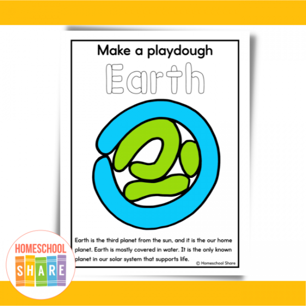 Space Playdough Mats (free!) - Homeschool Share