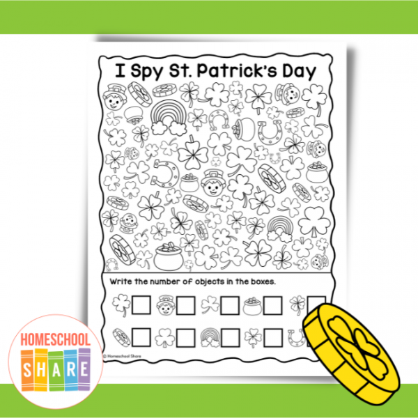 St. Patrick's Day I Spy (three versions!) - Homeschool Share