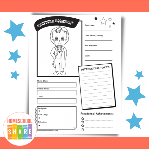 Presidents Worksheets (free!) - Homeschool Share