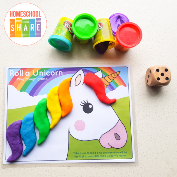 Unicorn Playdough Mat Printables (free!) - Homeschool Share