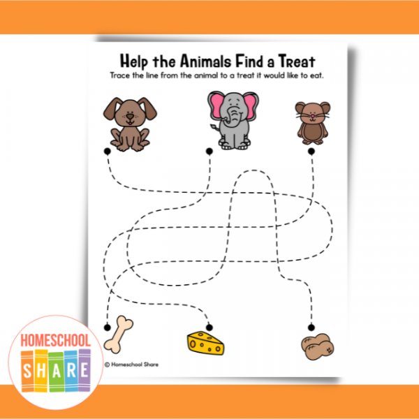 Animal Mazes Printable for Preschool - Homeschool Share
