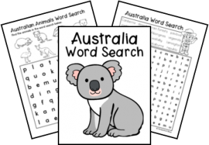 Australia Word Search (free!) - Homeschool Share