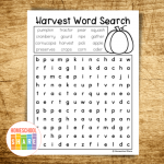 Autumn Word Search - Homeschool Share