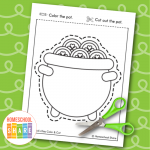 St. Patrick's Day Cutting Practice (free!) - Homeschool Share