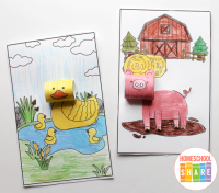 Cut and Paste Farm Animals (free printable crafts!) - Homeschool Share