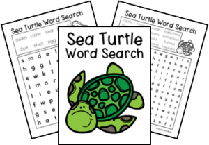 Sea Turtle Word Search (free!) - Homeschool Share