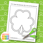 St. Patrick's Day Cutting Practice (free!) - Homeschool Share