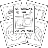 St. Patrick's Day Cutting Practice (free!) - Homeschool Share