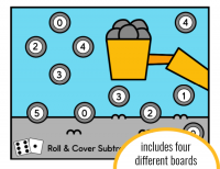 Construction Roll and Cover Dice Games - Homeschool Share