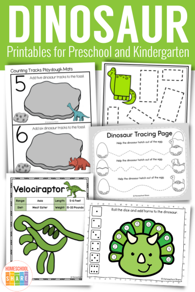 Dinosaur Theme for Preschool and Kindergarten - Homeschool Share