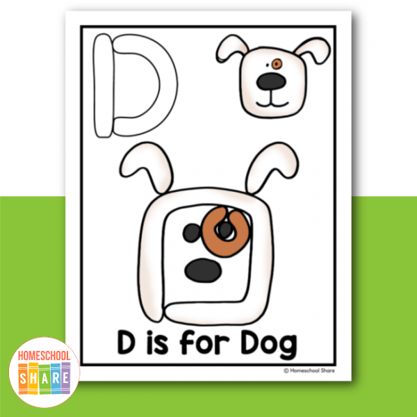 If You Give a Dog a Donut ABC Playdough Mats - Homeschool Share