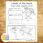 Lizard Worksheet Research Project - Homeschool Share
