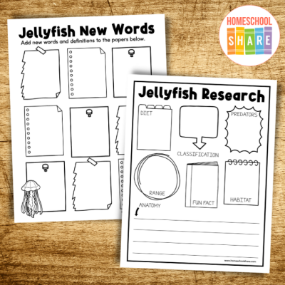 Jellyfish Worksheets - Homeschool Share
