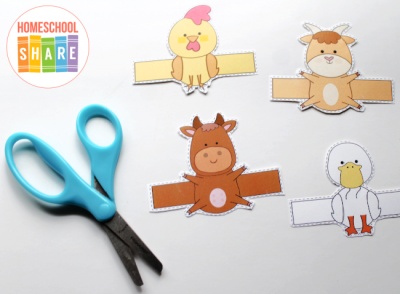Farm Animal Finger Puppets Printable - Homeschool Share