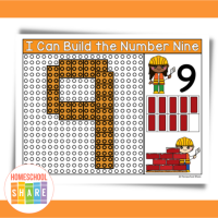 Build with LEGO Numbers Printables - Homeschool Share