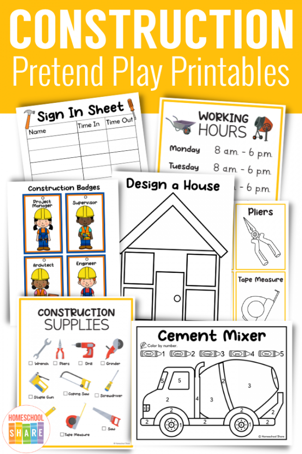 Construction Dramatic Play - Homeschool Share