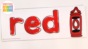 Color Words Playdough Mats - Homeschool Share