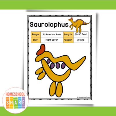 Dinosaur Playdough Mats - Homeschool Share