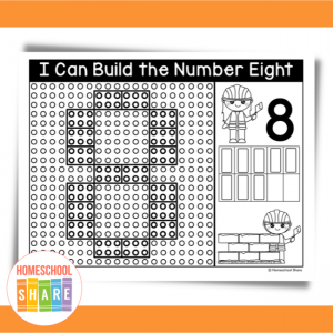Build with LEGO Numbers Printables - Homeschool Share