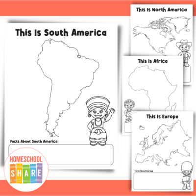 Seven Continents Worksheets - Homeschool Share