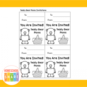 Teddy Bear Picnic Dramatic Play - Homeschool Share