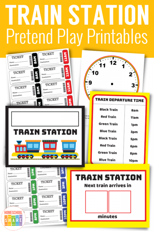Train Station Dramatic Play Printables - Homeschool Share
