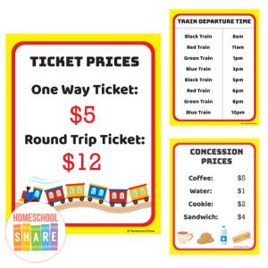 Train Station Dramatic Play Printables - Homeschool Share