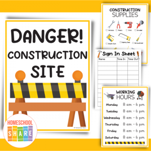 Construction Dramatic Play - Homeschool Share