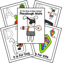 If You Give a Dog a Donut ABC Playdough Mats - Homeschool Share