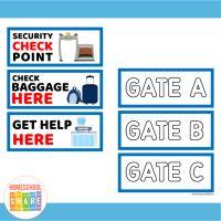 Airport Dramatic Play (free printables!) - Homeschool Share